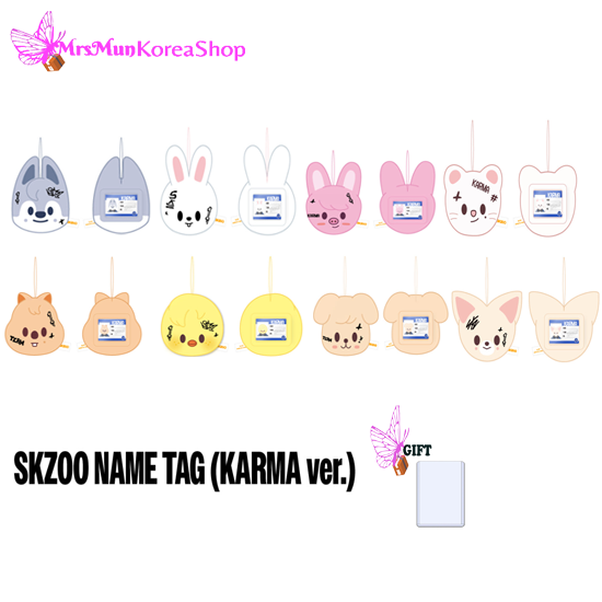 Stray Kids Skzoo Name Tag (Karma) POP UP – MrsMunKorea Shop