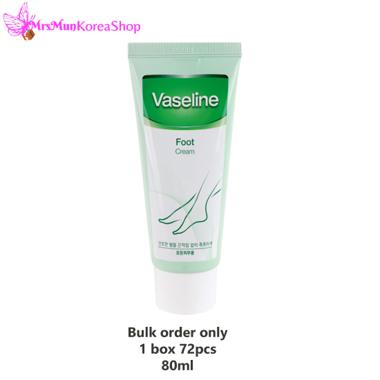 Foodaholic Vaseline Foot Cream 80ml (Per Box Order Only) – MrsMunKorea Shop