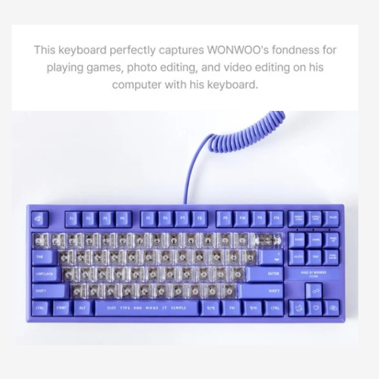 Seventeen WONWOO Love Packed Keyboard – MrsMunKorea Shop